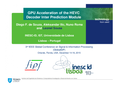 GPU Acceleration of the HEVC Decoder Inter Prediction Module | SigPort